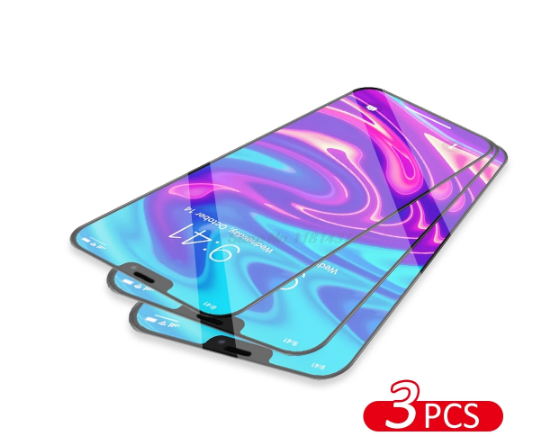 IPhone 12 / 12 Pro (6.1) 3 Pcs Anti-scratch Tempered Glass Phone ...