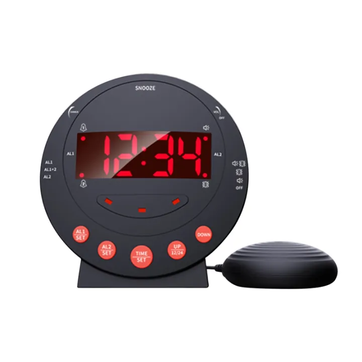 LED Flashing Light Clock Stepless Volume Adjustment Electronic Alarm ...