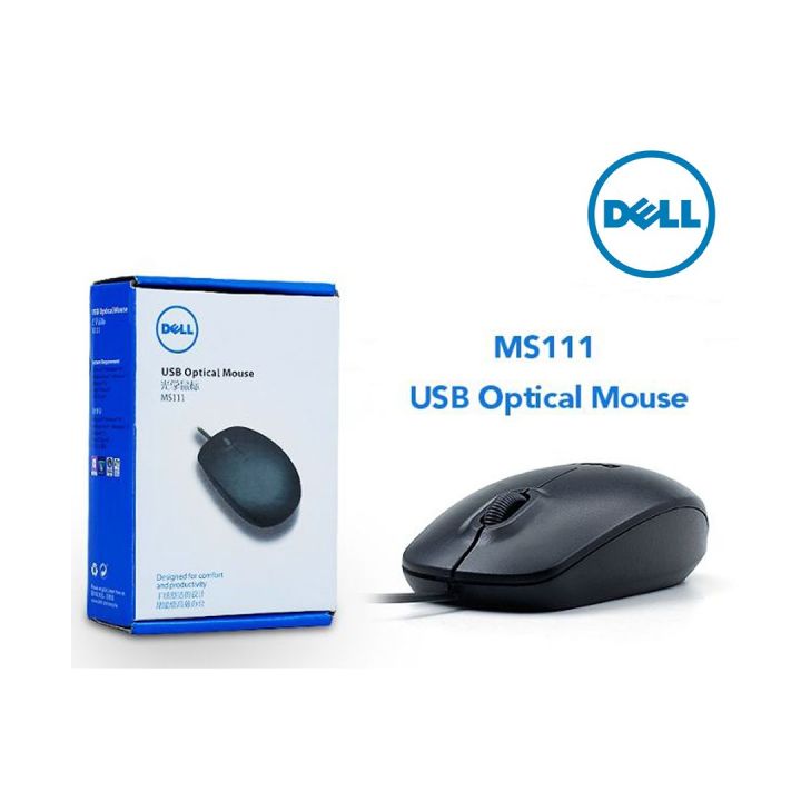 Dell MS111-P USB Optical Mouse 3 Button Wheel Mouse | Daraz.lk