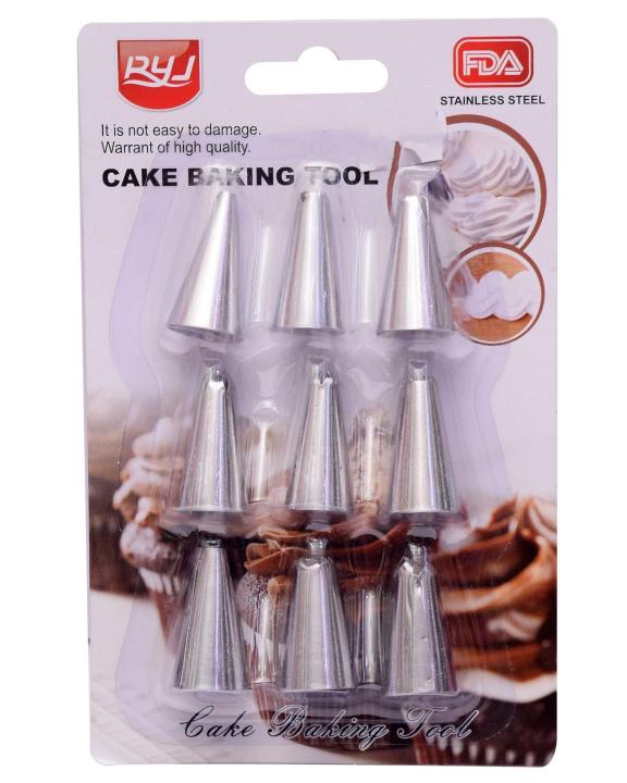Nozzle Set Cake Baking Icing Tools - 9 Pcs | Daraz.lk