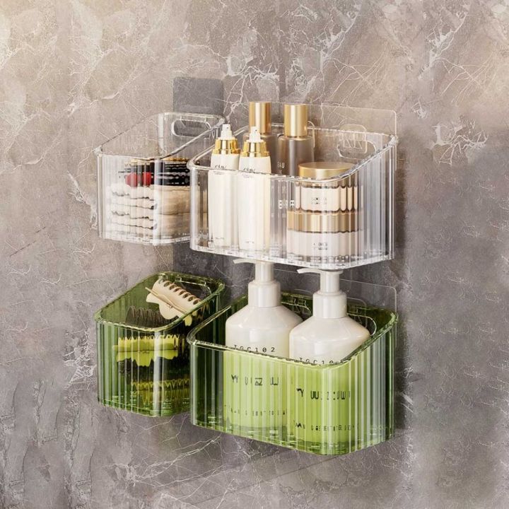 New Wall Mounted Bathroom Storage Box Plastic Portable Toilet Storage ...
