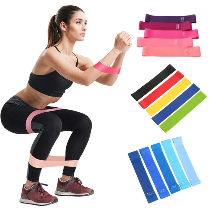 5Pcs Unisex Booty Hip Circle Loop Resistances Band Belt Workout ...