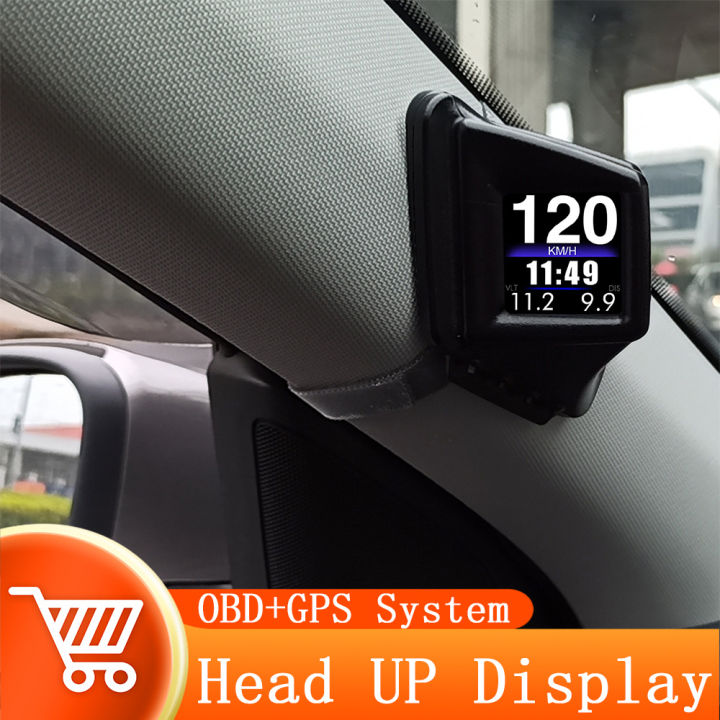 Hud Obd2gps On-Board Computer Up Display Car Tachometer Turbo Pressure ...