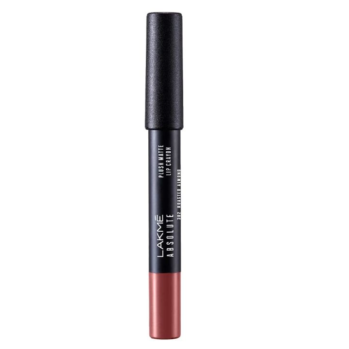 LAKMÉ Absolute Plush Matte Lip Crayon Matte Finish, 302 Roasted Almond ...