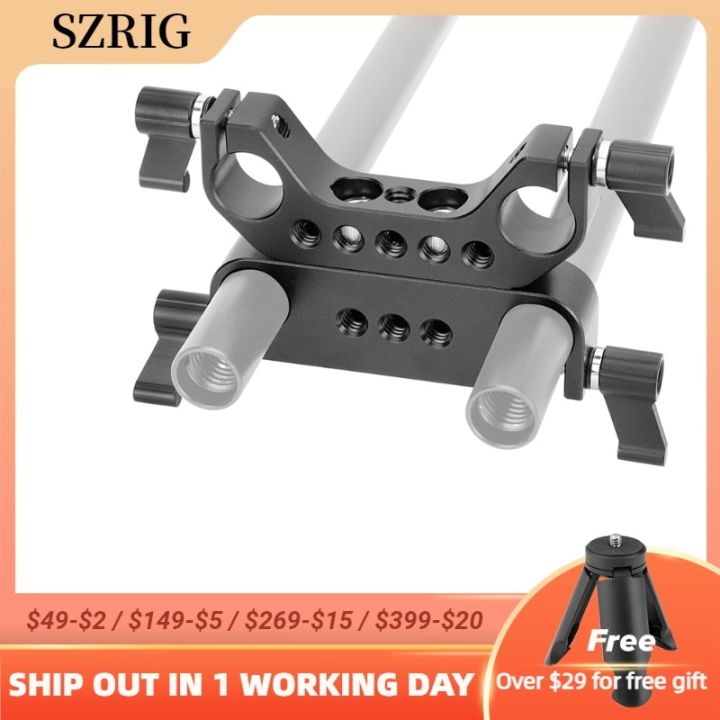 SZRIG 4 holes Offset Clamp Cage Shoulder Rig Railblock System Connection | Daraz.lk