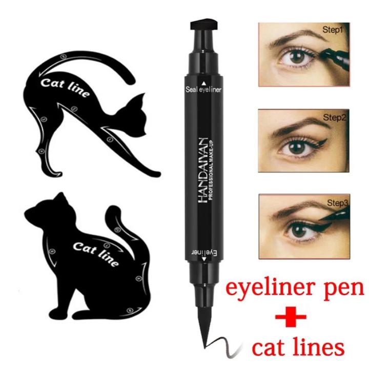 Dual End Black Liquid Eyeliner Pencil Pro Waterproof Long Lasting ...