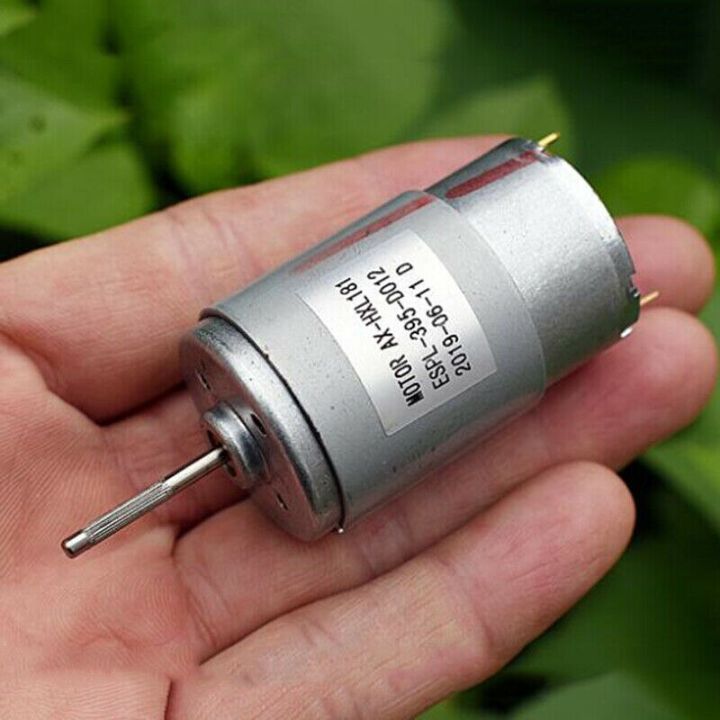 RS-395 Brush Quiet 12V 8800RPM Large Torque 22mm Long Shaft Knurled ...