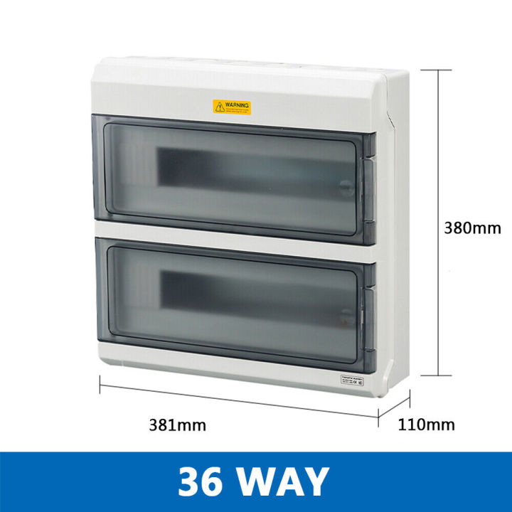 36 Ways IP66 PC Waterproof Distribution Box Switch Box Breaker Box ...