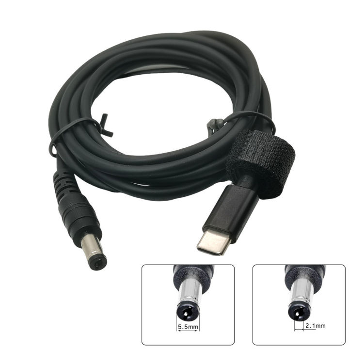 Usb 3.1 Type C To Dc 5.5*2.1 Male To Male Lap Charger Dc Jack Power ...