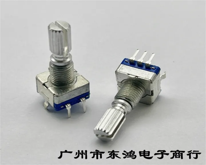 2 PCS EC11 rotary encoders 20 positioning 5-pin belt press switch shaft ...