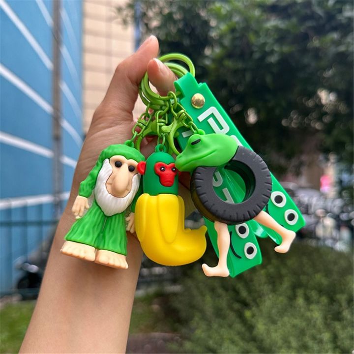 New Funny Accessories Tungtungsahur Wooden Stick Keychain Sigma Skibidi ...