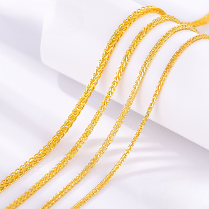 【Fashion-forward】Chopin Chain 925 Necklace Summer 18k Gold Plated 24k ...
