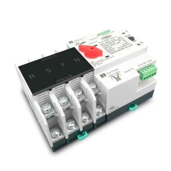 Din Rail 2P 3P 4P ATS Dual Power Automatic Transfer Switch Electrical ...