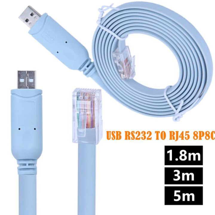 Usb Rs232 To Rj45 8p8c Serial Port Cable Usb To Rj45 Serial Port ...