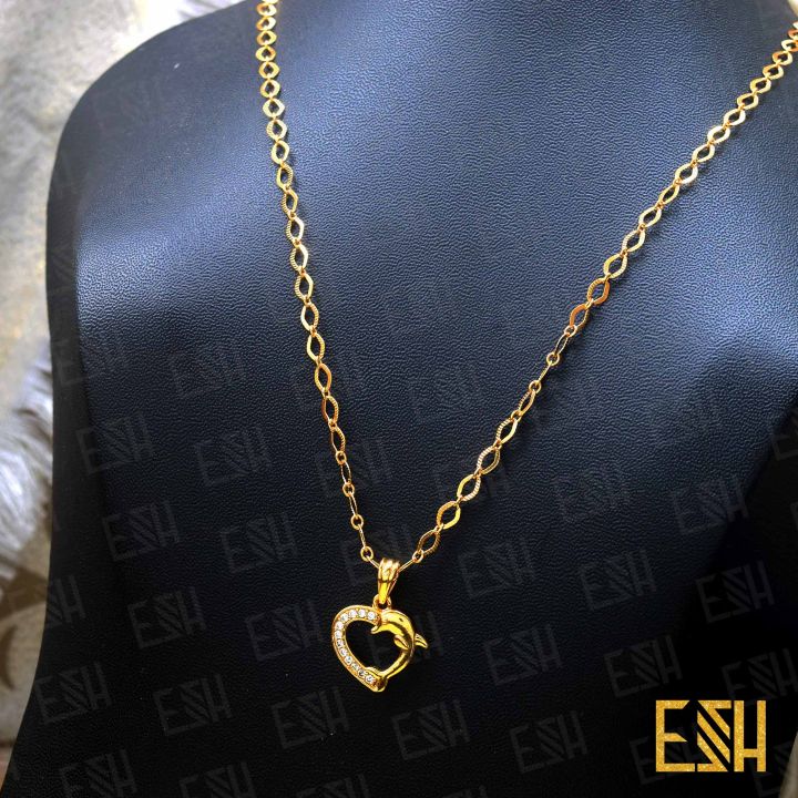 ESH Gold plated Guaranteed Stylish 04mm link Chain Beautiful Design ...