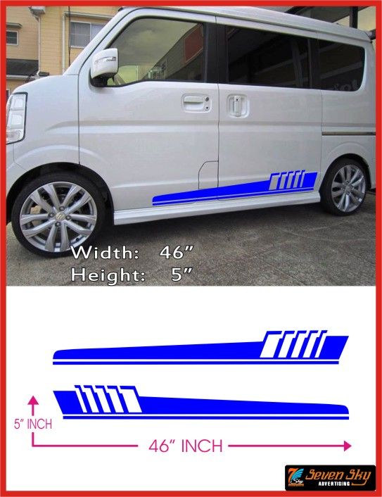 Car Side Body Stickers WAGON R Buddy Van Mini Car Hybrid Car Sports Car ...