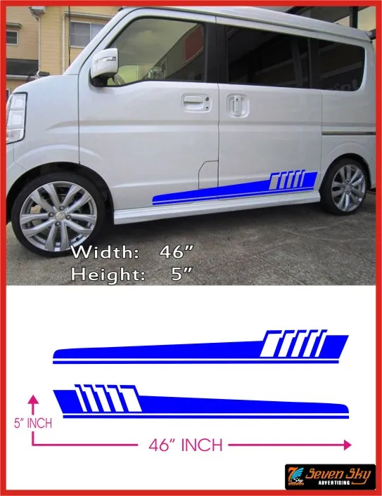 Car Side Body Stickers WAGON R Buddy Van Mini Car Hybrid Car Sports Car ...