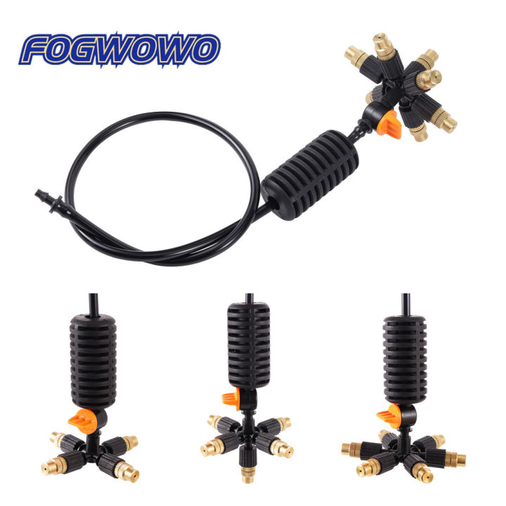 4/5/6/7 Way Adjustable Copper Misting Nozzle Kit Garden Atomization ...