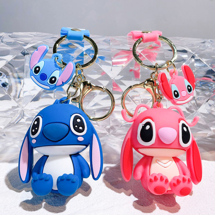 Cartoon Stitch Keychains Disney Creative Car Key Handbag Accessories ...