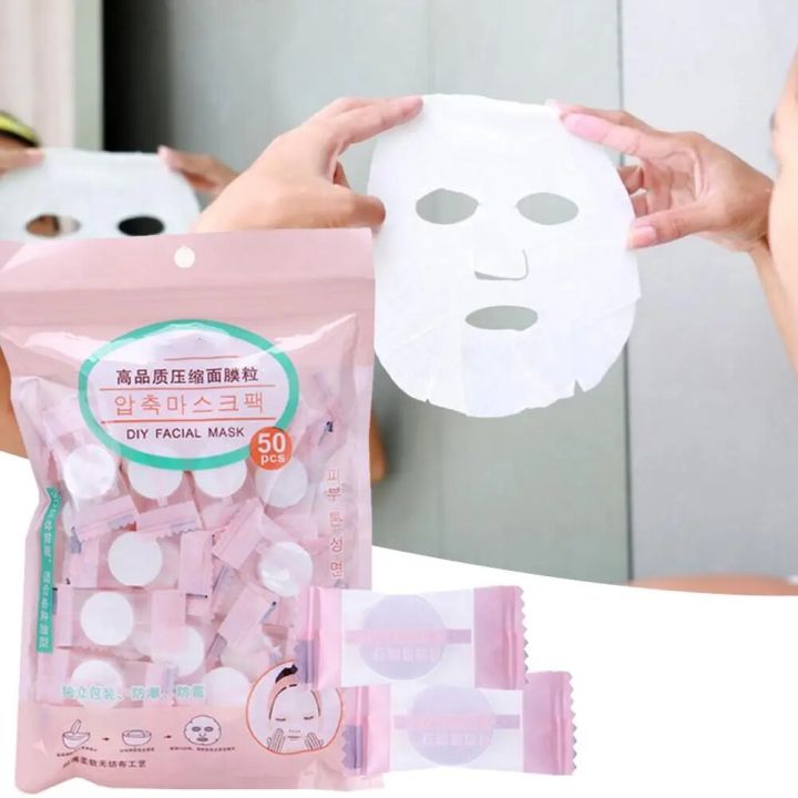 50PCS Compressed Face Mask Paper Skincare Skin Care Kits Beauty ...