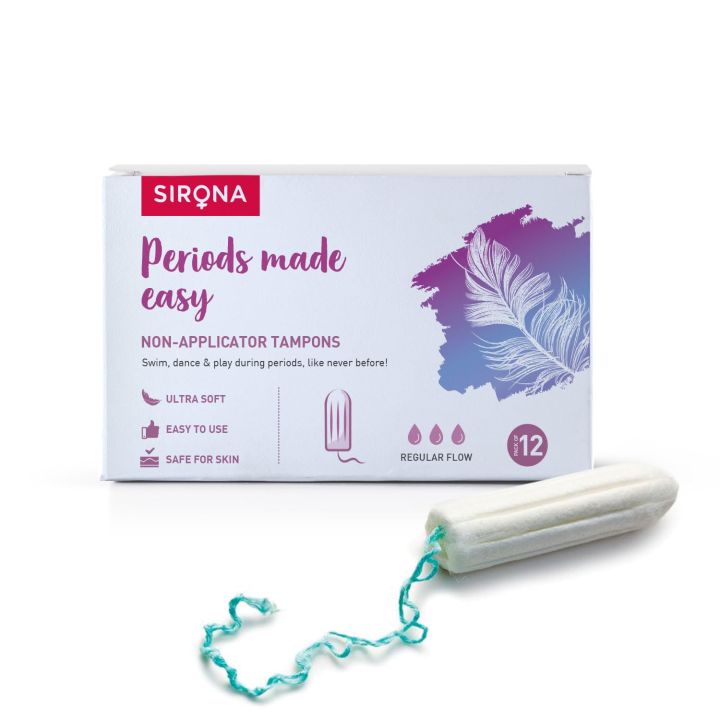 Sirona Period Made Easy Non Applicator Tampons for Medium & Regular ...