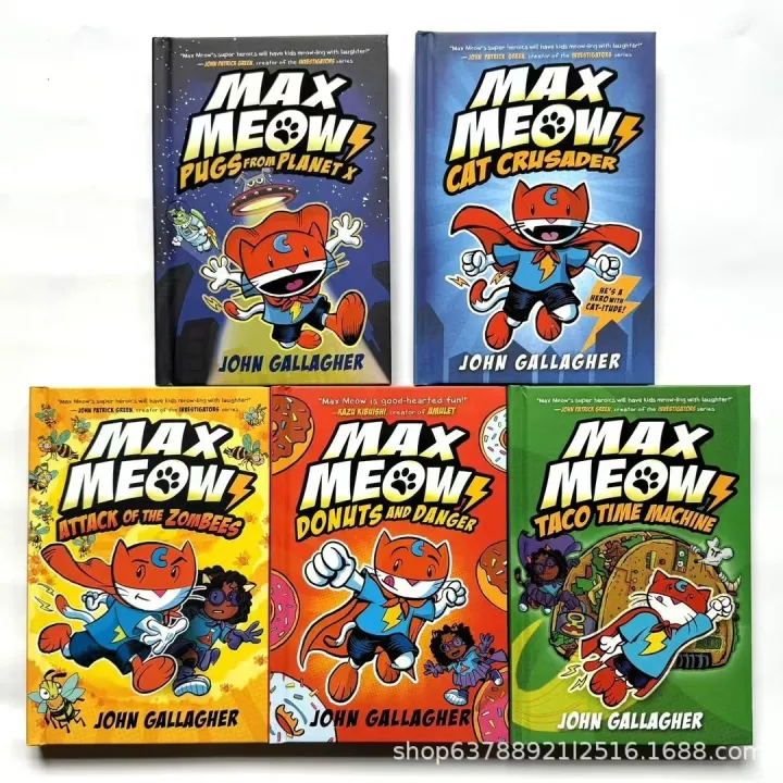 〓Official IP Authorization〓COD〓 Super Hero Marx Cat 5 Book max meow ...