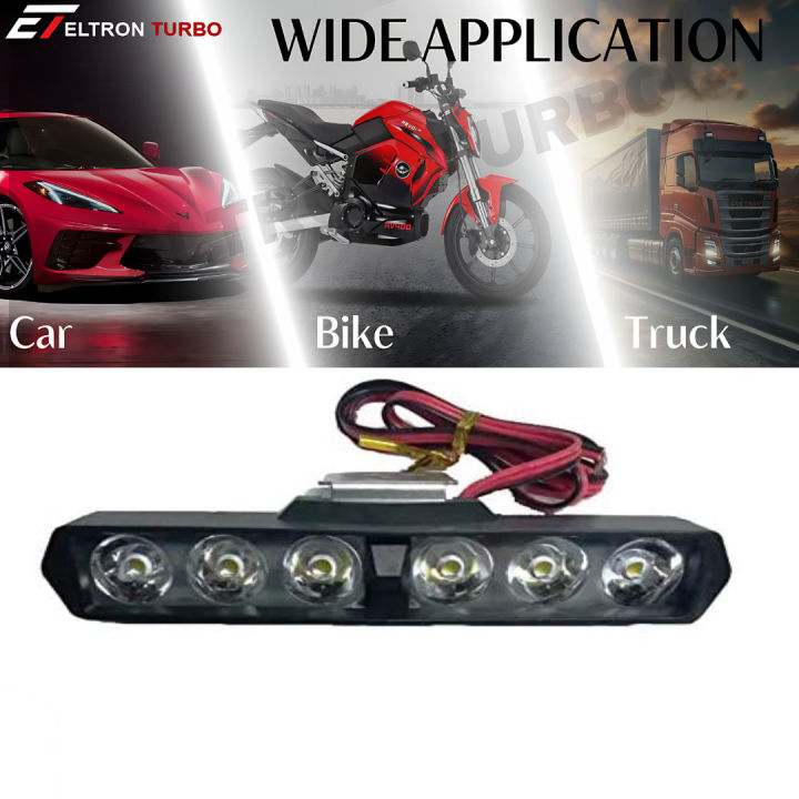 2PCS 6D LED Light Bar 1200LM 12V White Yellow Flash Fog Light Colour High Brightness Light ...