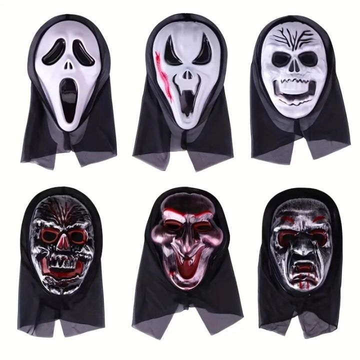 ghost mask 1pcs halloween mask adult child reaper monolithic horror ...