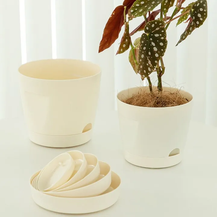 New Self Watering Lazy Pot Including Liner Garden Supplies Hydroponic ...