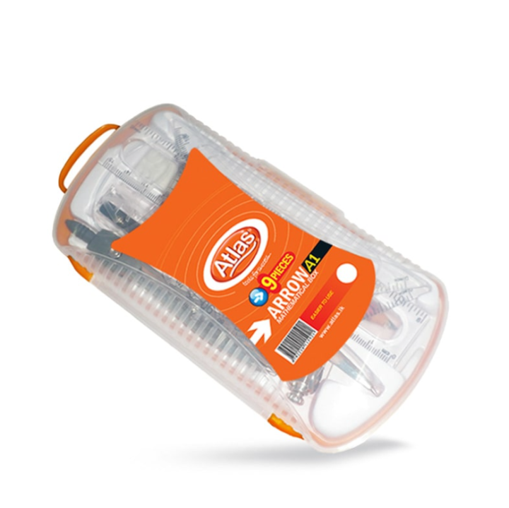 Atlas Mathematical Instruments Box Arrow 1 - 9 Components | Daraz.lk