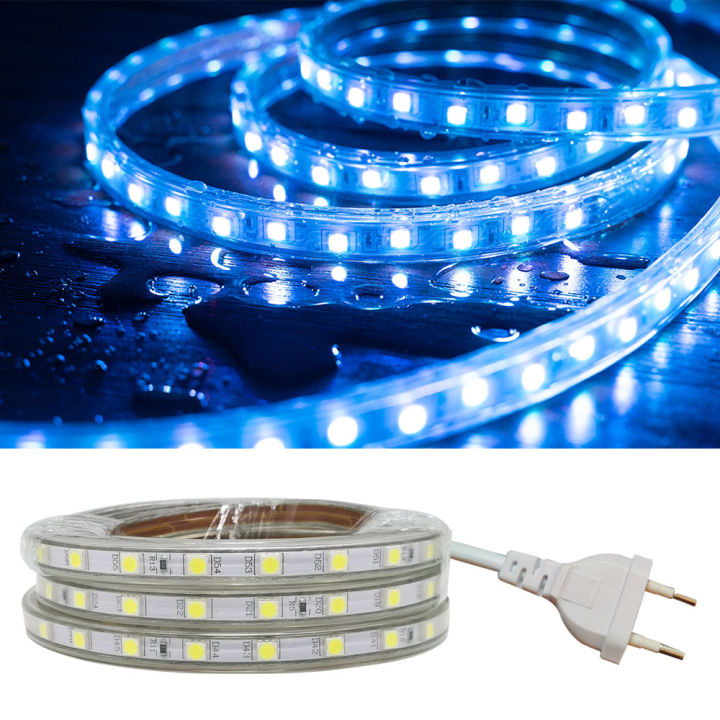 Waterproof Smd 5050 Led Tape Ac 220v Flexible Led Strip 60 Leds/meter ...