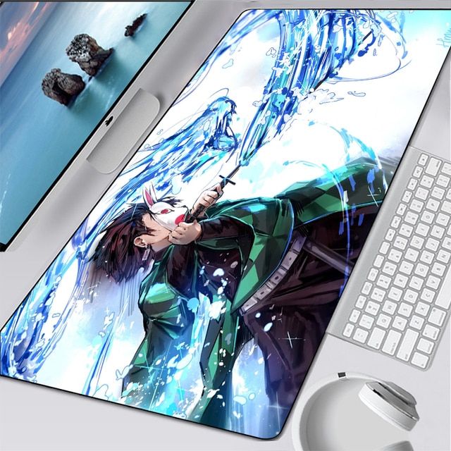 Mat No Keyboard Holiday Mouse Desk Mats Gaming Kimetsu Edge Large Manga ...