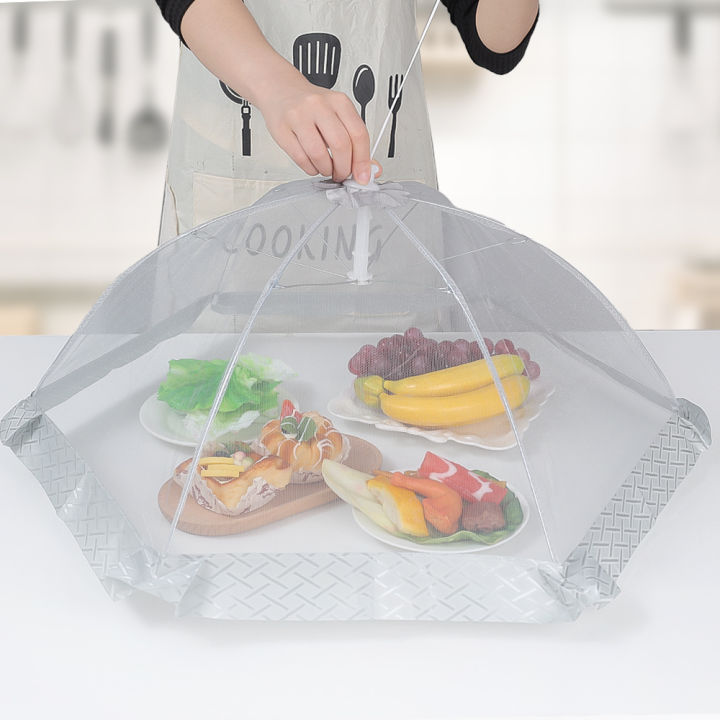 Foldable Food Mesh Covers Dining Table Anti Fly Mosquito Pop-Up Meal ...