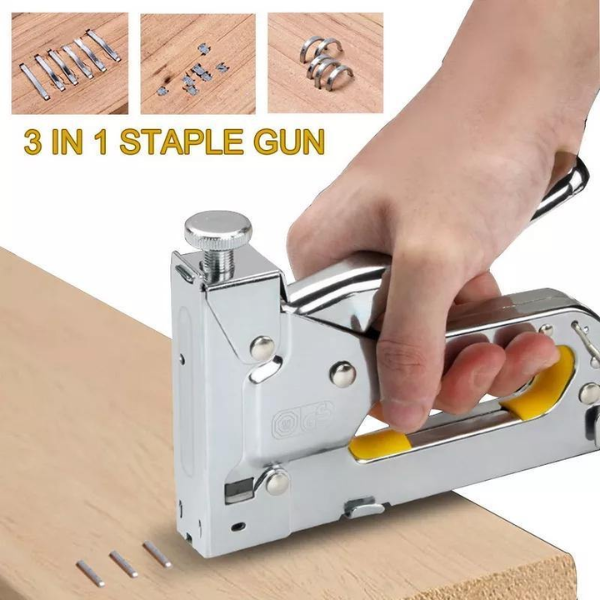 Heavy Duty Stapler Gun Tacker for Upholstery, Wood & Decoration | Multi ...