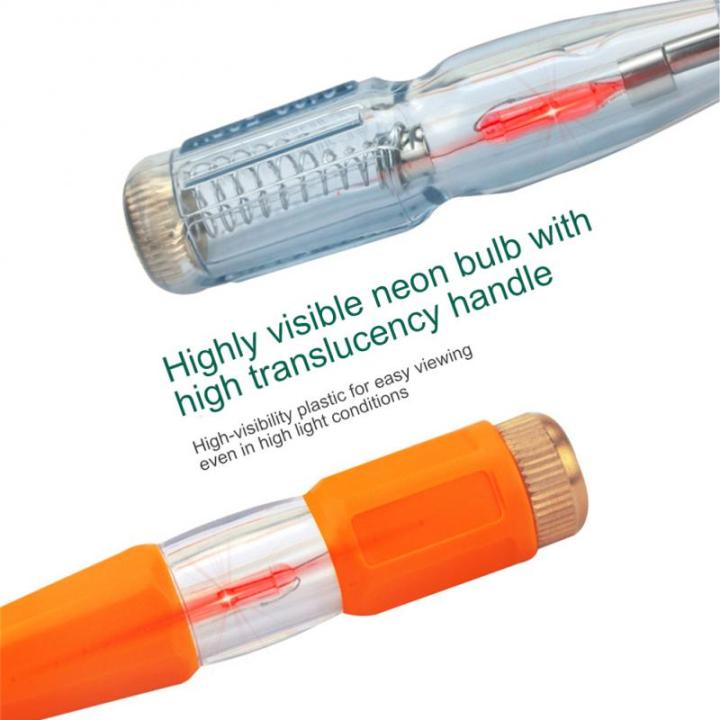 New 100-500v Test Pen Portable Flat Screwdriver Electric Tool Hand Tool ...
