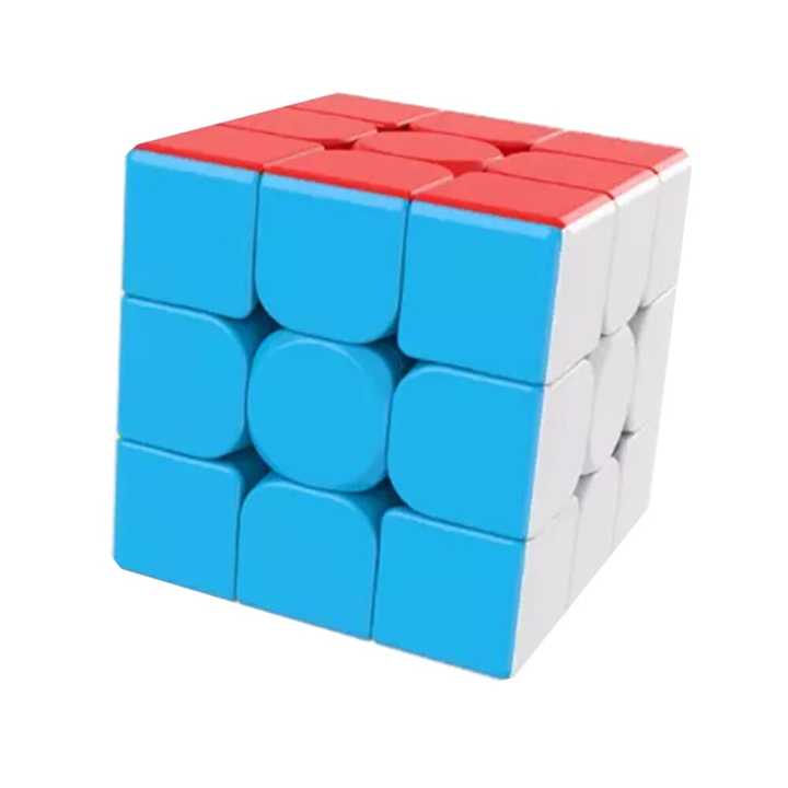 3x3x3 Rubik Cube - Sticker-less Smooth Speed Stickerless Magic Cube ...