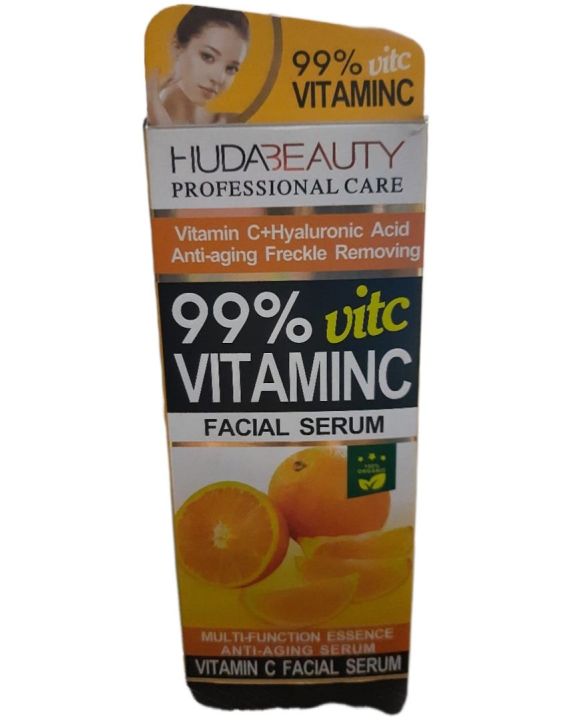 Huda Beauty 99% Vitamin C (hbfs) Skin Glowing Skin Anti-Aging Serum ...