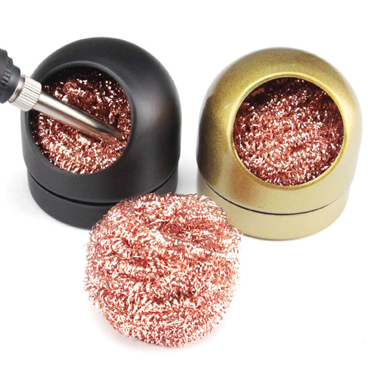 Copper Cleaning Ball Set with Stand for Soldering Iron Tip Tin Cleaner ...