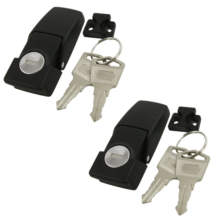 Spreeshop 2X Cabinets Security Toggle Hasp Latch Lock DK604 Two Keys ...