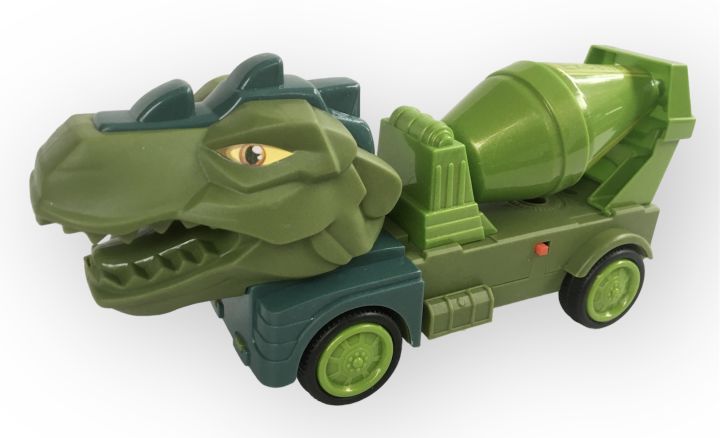 Electric Dinosaur Mixer Truck Battery Operating Toy, Colorful Lighting ...