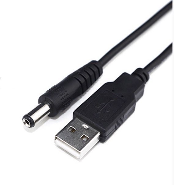 USB to DC Jack Charging Cable 5V to 12V – Power Boost Converter Cable ...