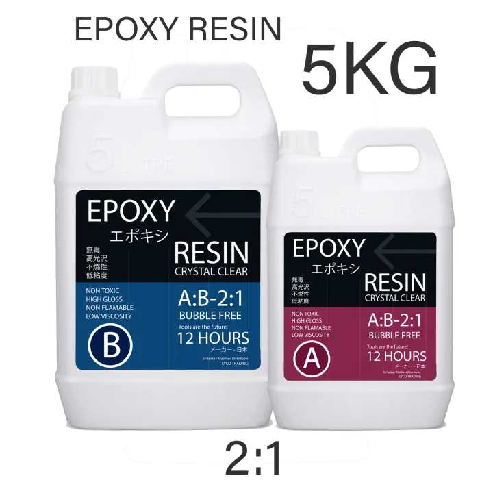 5 Kg Epoxy Resin 2:1 Resin chemical resinart glue epoxy resin liquid ...