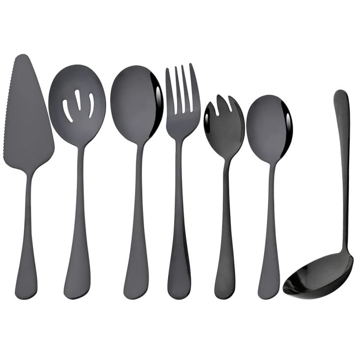 5/7Pcs Serving Utensils Dinnerware Set Buffet Catering Cutlery Flatware ...