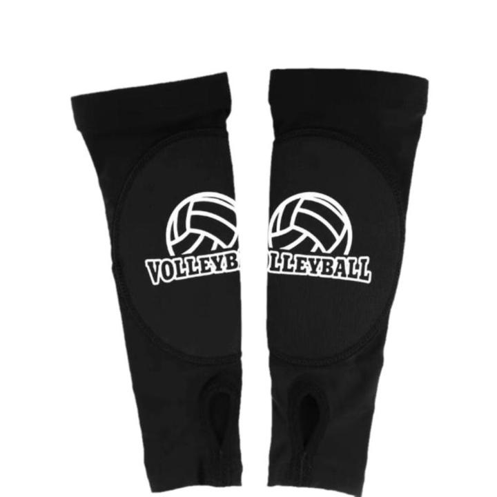 Black Protective Sleeves Impact Resistant Supportive Adjustable Volleyball Arm Sleeves Sponge ...