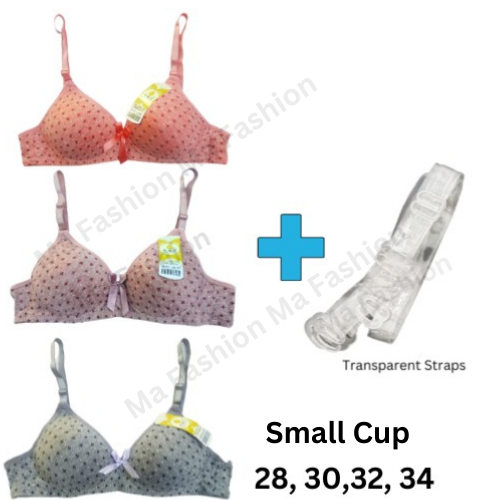 Padded Bra Womens Small Cup Bra Non wired Full Cup Comfortable Girls ...