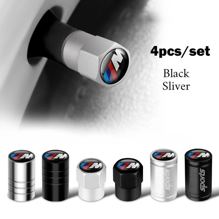 【HOT】 4Pcs Styling Wheel Tire Valve Air Stem Cap Duust Covers For BMW M ...