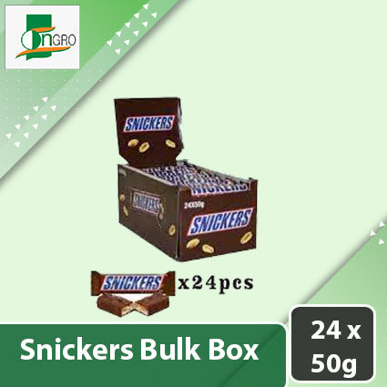 Snickers Chocolate Bulk Box Of 24 x 50g | Daraz.lk