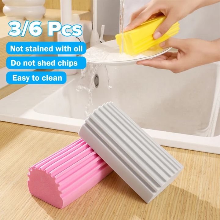 Cleaning Tools 1/3/6 Pack Damp Duster Sponge Portable Clean Brush ...
