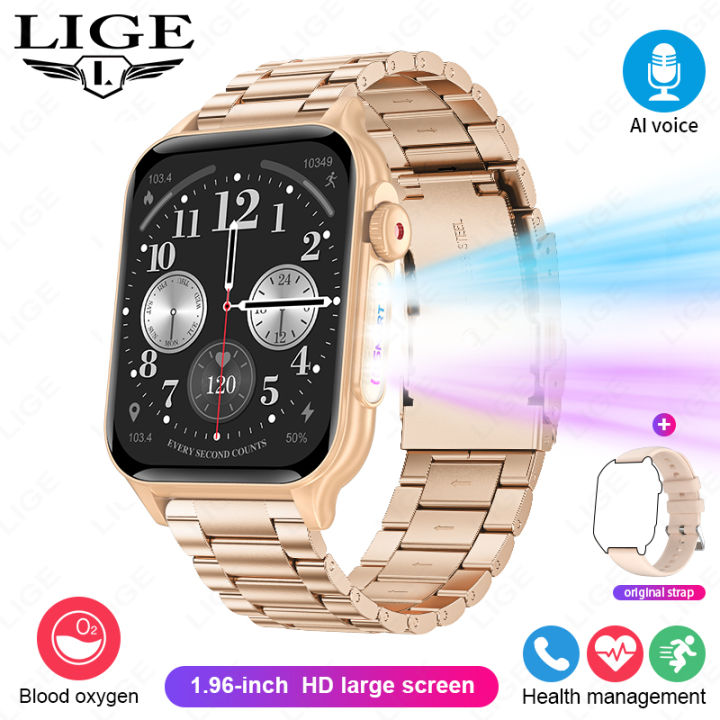 LIGE LED Breathing Light Smartwatch For Men Women Sport Tracker ...