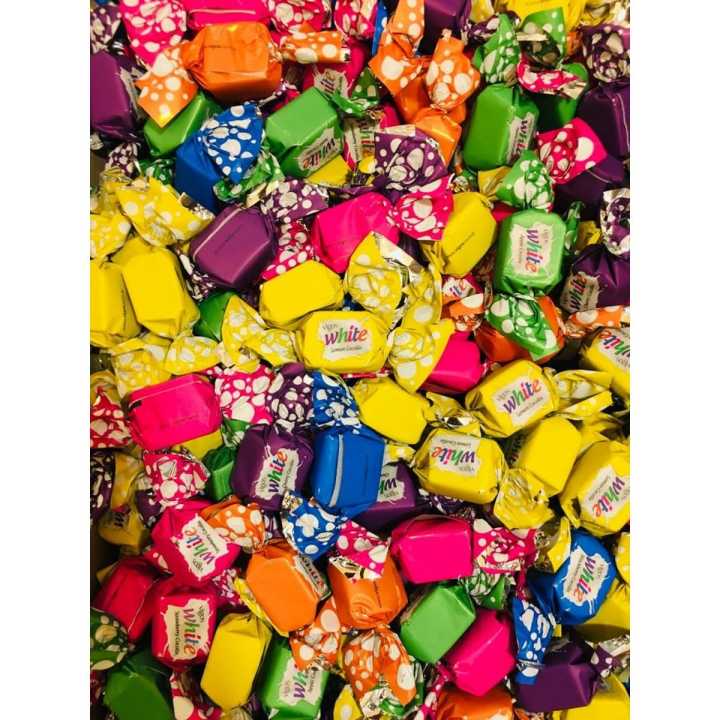 Chocolate Toffees Vigos White Fruit Flavoured Filled Compound Chocolate ...